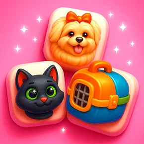 Pets, Find and Merge Tile Match – Fun Pet Puzzle Challenge