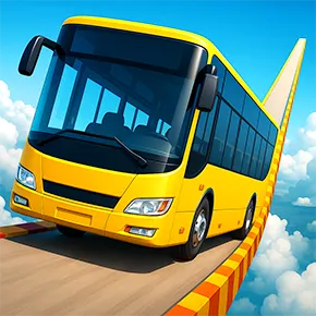 Sky Bus Mega Ramp Drive – Extreme Bus Stunt Driving Game